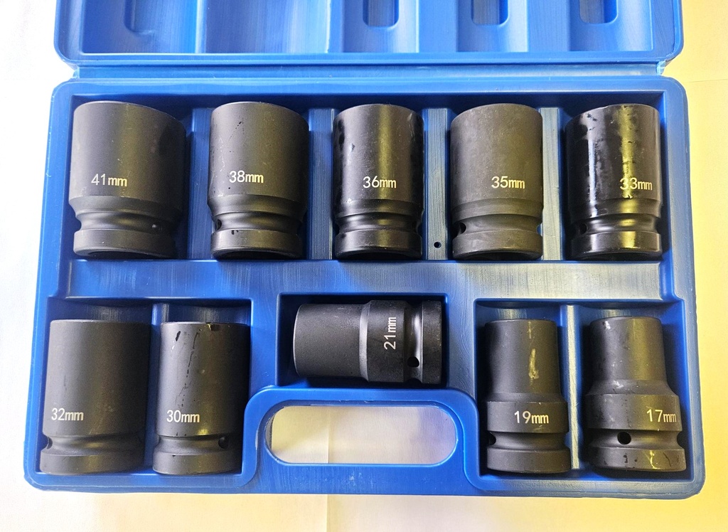 IMPACT SOCKET SET 7 PIECE - 1 INCH DEEP